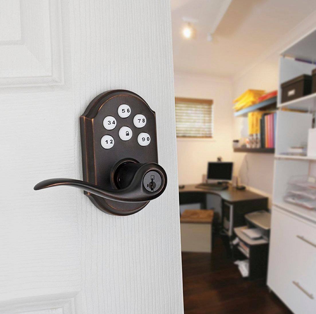 Best Buy: Kwikset SmartCode Lever Smart Lock Bronze 99120-033