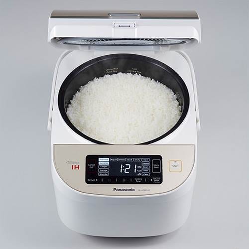 Best Buy: Panasonic 10-Cup Rice Cooker White/Champagne Gold SR-AFM187