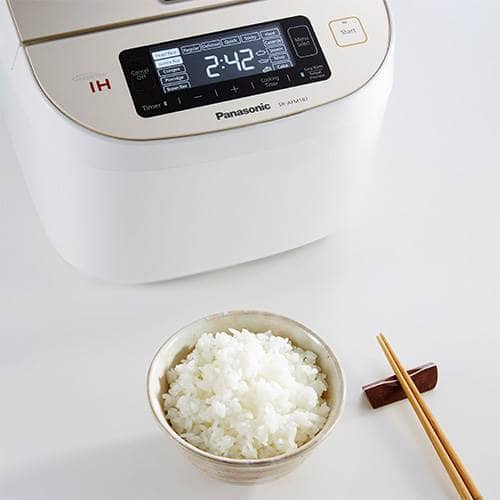 Best Buy: Panasonic 10-Cup Rice Cooker White/Champagne Gold SR-AFM187