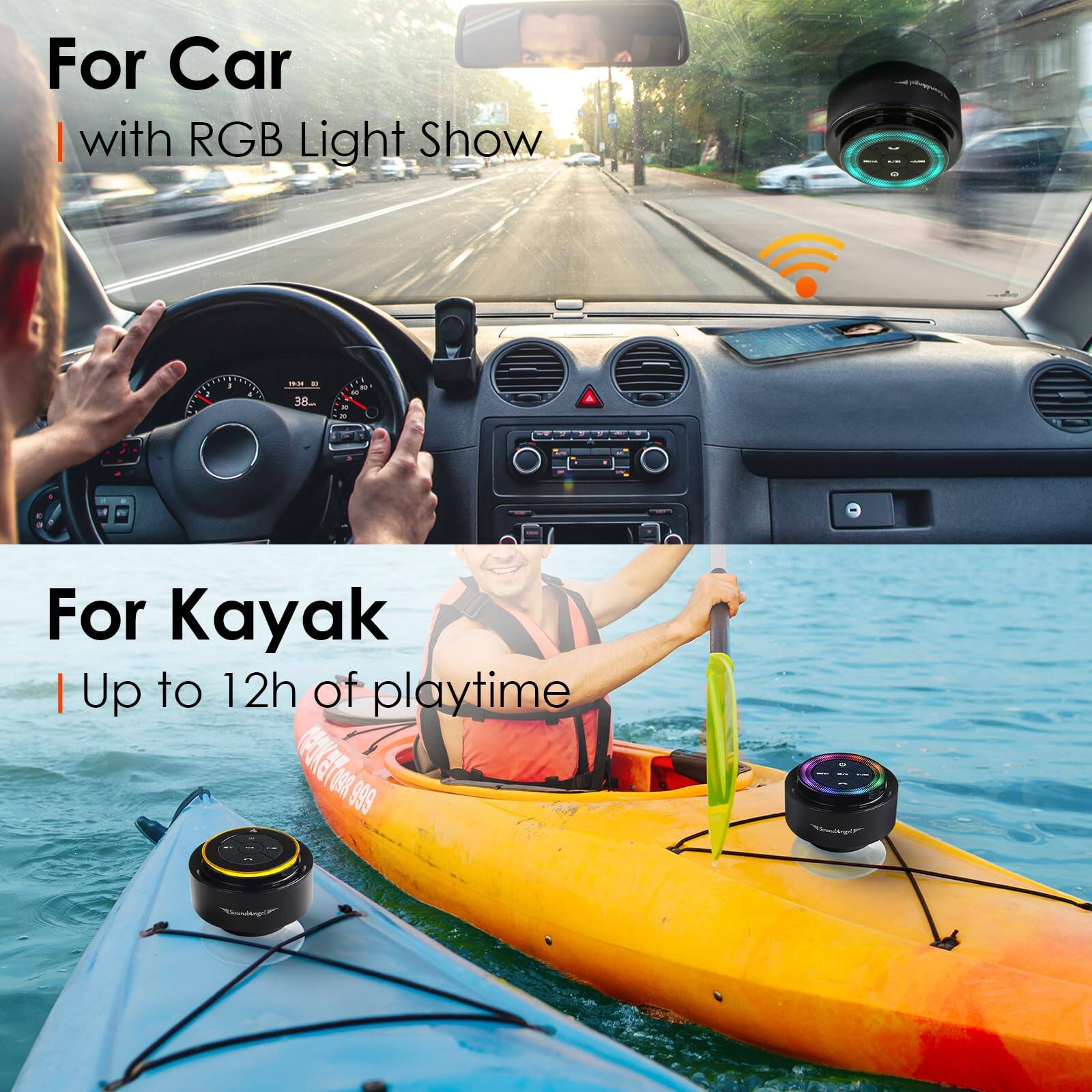 Pacoar Cade Light Shower Upgraded Certified Ipx7 Waterproof Mini ...