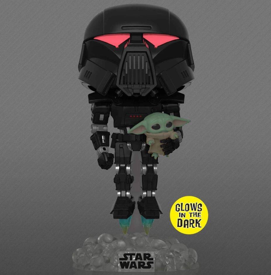 Funko Star Wars The Mandalorian Dark Trooper With Grogu - Best Buy