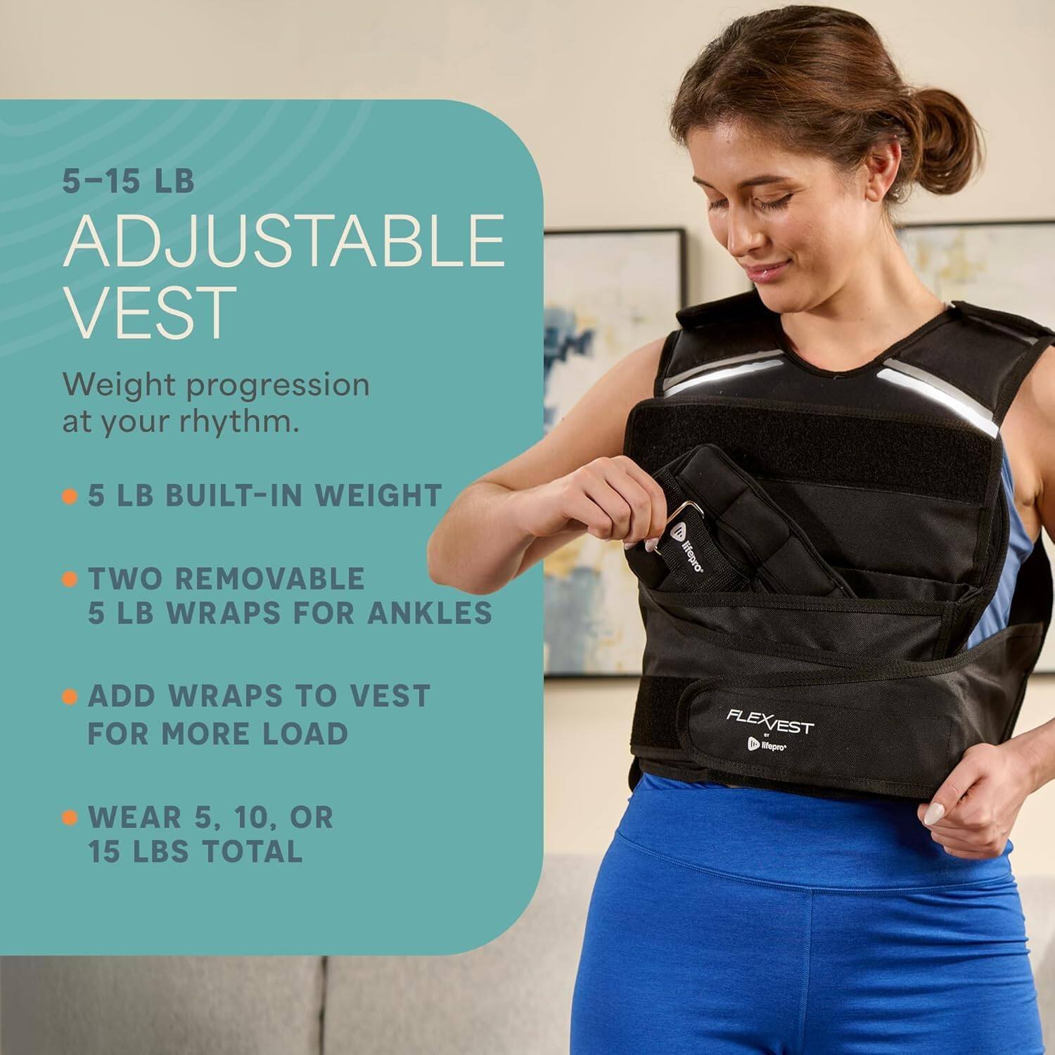 LifePro Adjustable Weighted Vest for Women Walking Running and Strength ...