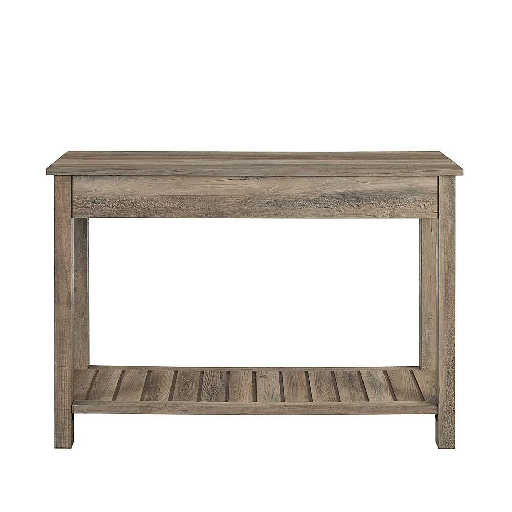 Walker Edison 48" Wood Storage Entry Accent Table Gray Wash BBF48CYETGW ...