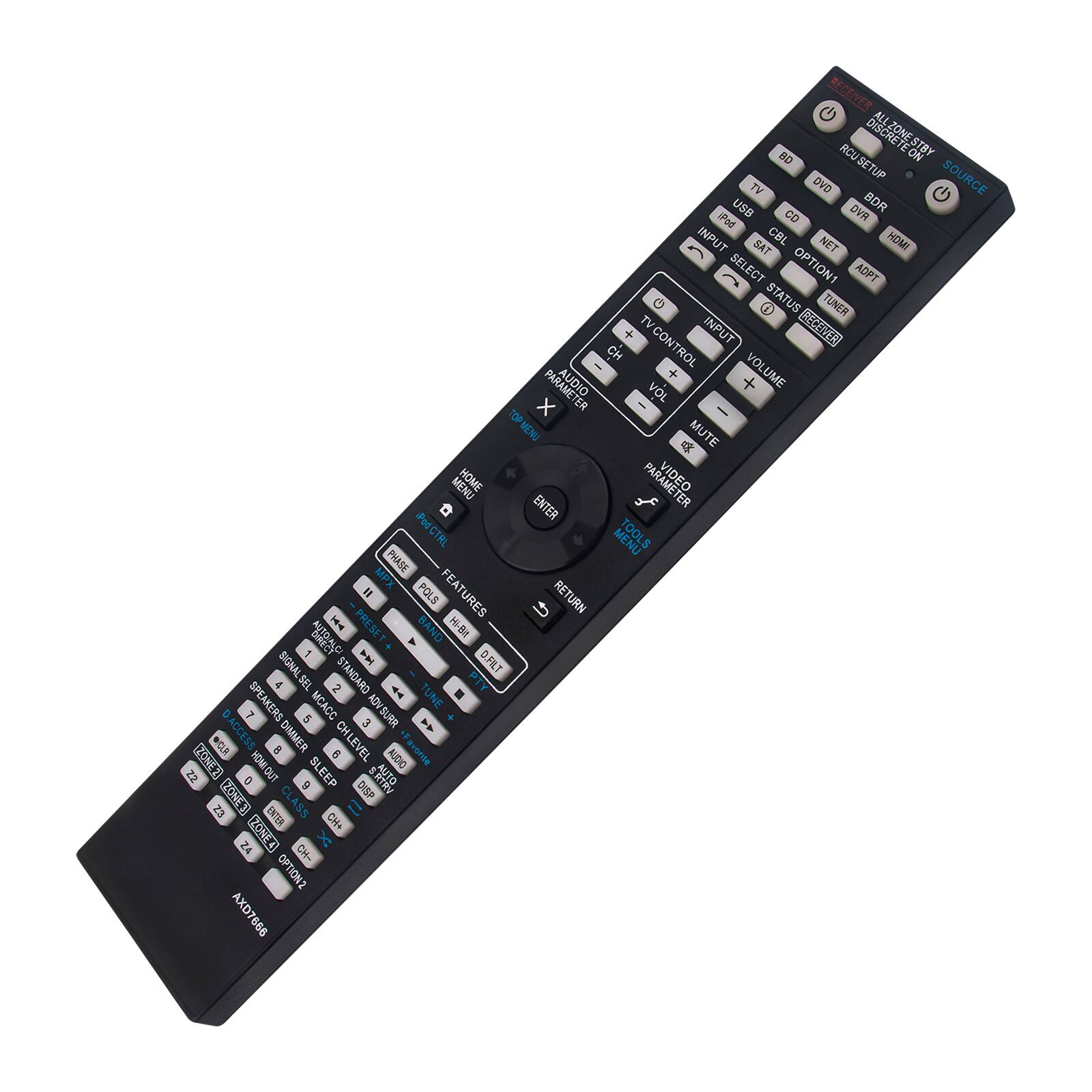 WINFLIKE New AXD7666 Replaced Remote Control Compatible for Pioneer ...