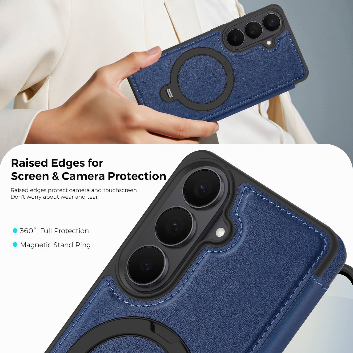 Dteck For Samsung Galaxy A17 5G Shockproof Leather RFID Blocking Card ...