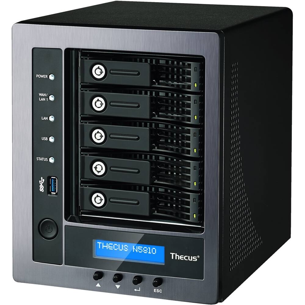 Best Buy: Thecus Technology N5810PRO 5-Bay External Network Storage ...