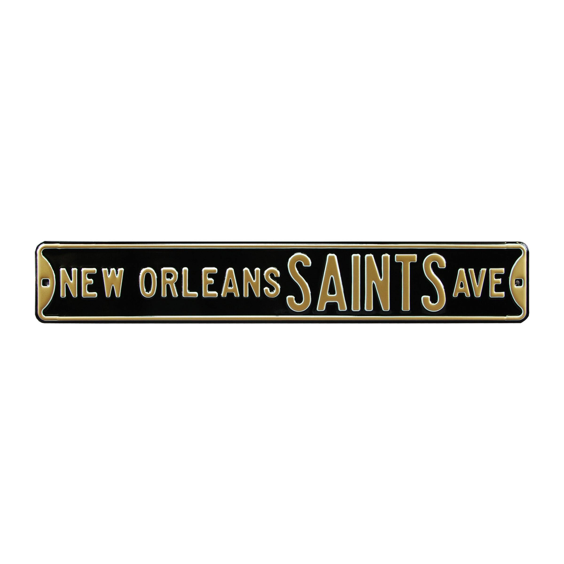Authentic Street Signs New Orleans Saints 6" x 36" Steel Street Sign ...