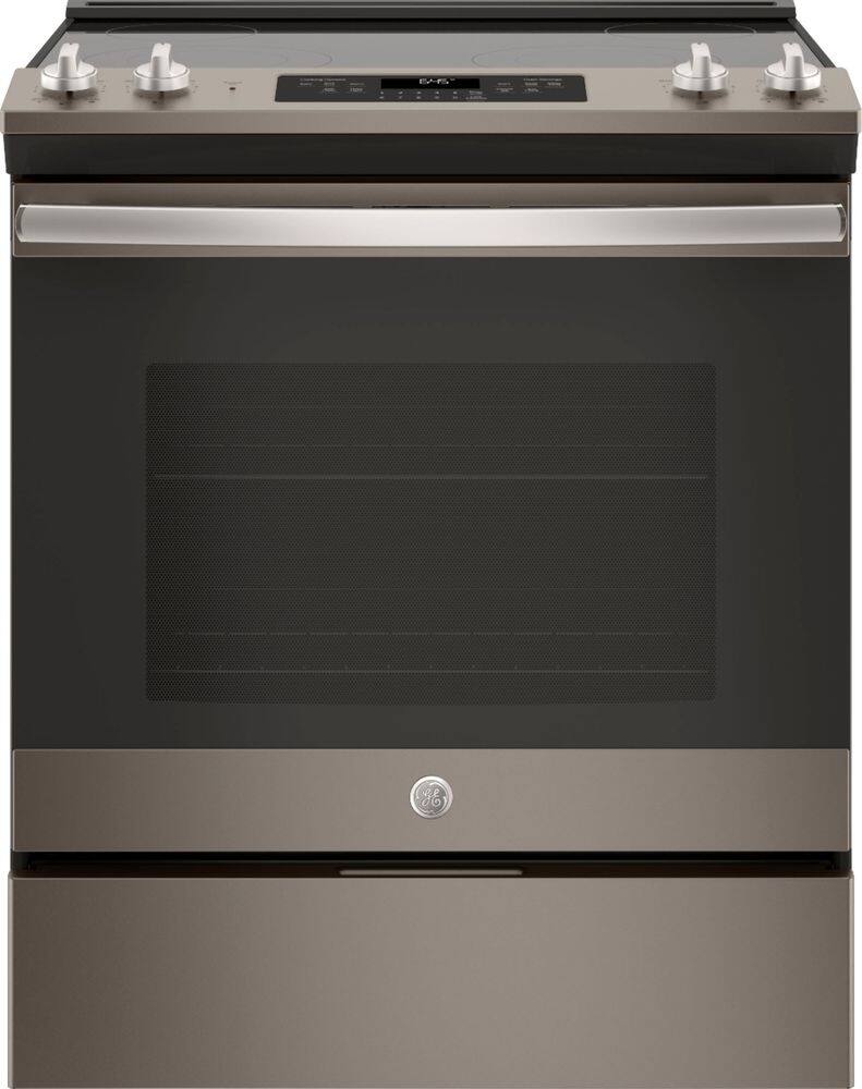 GE 5.3 Cu. Ft. Self Cleaning Slide In Electric Range Slate JS645ELES ...