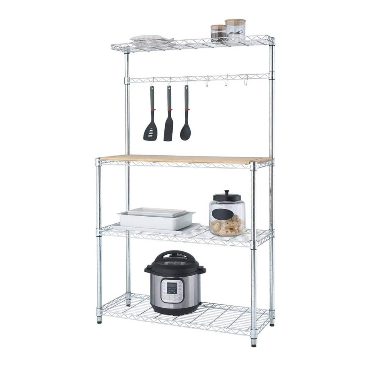 TRINITY EcoStorage 4-Tier | 36x14x60 | Commercial Baker's Rack | Chrome ...