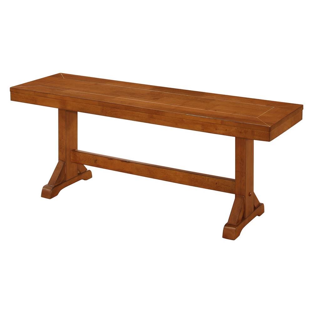 Best Buy: Walker Edison Standard Bench Brown BB48MRAB