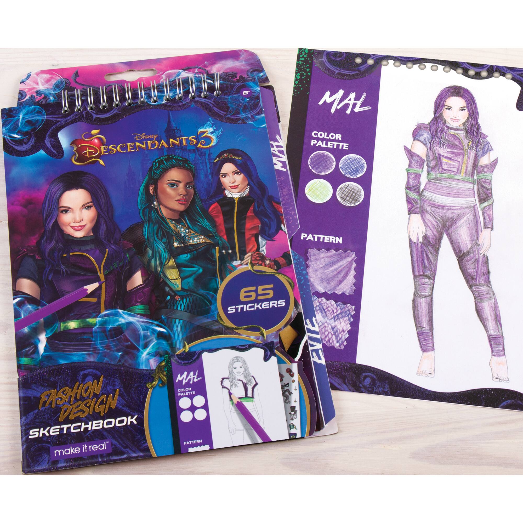 Make It Real Disney Descendants 3: Fashion Design Tracing Light Table 9 ...