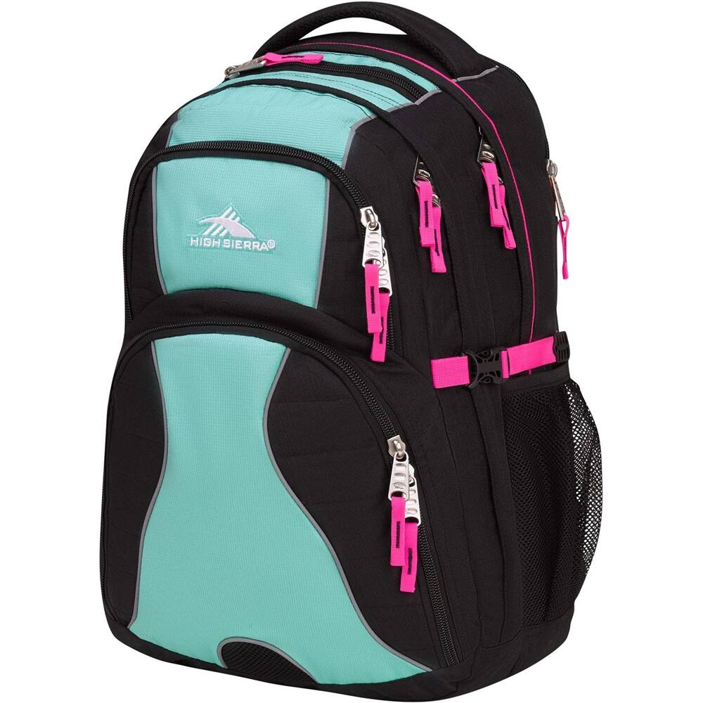 Best Buy: High Sierra Laptop Backpack Black/aquamarine/flamingo 53665-5775