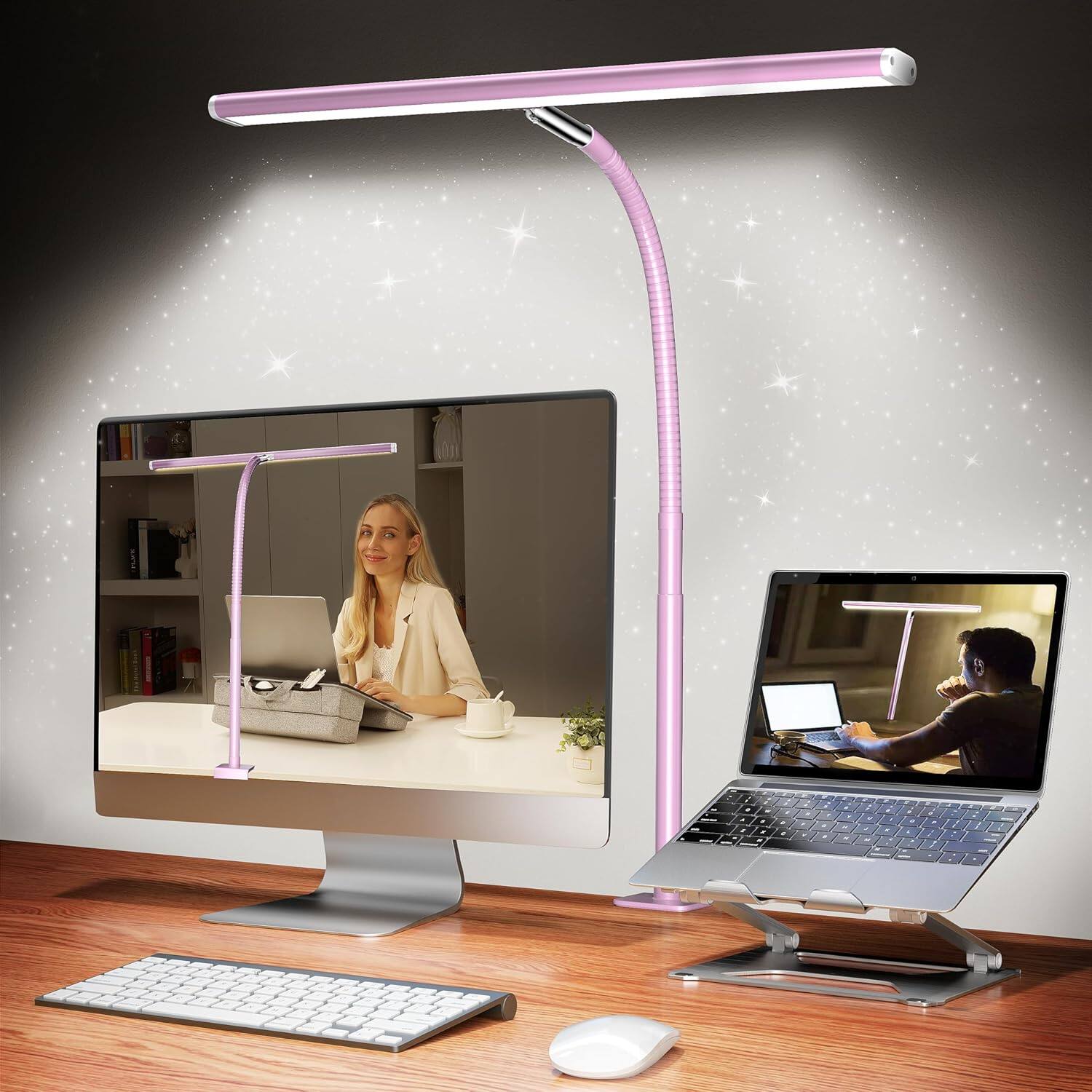 The Best Inks Black blue Desk Lamp Light LED Adjustable Flexible ...