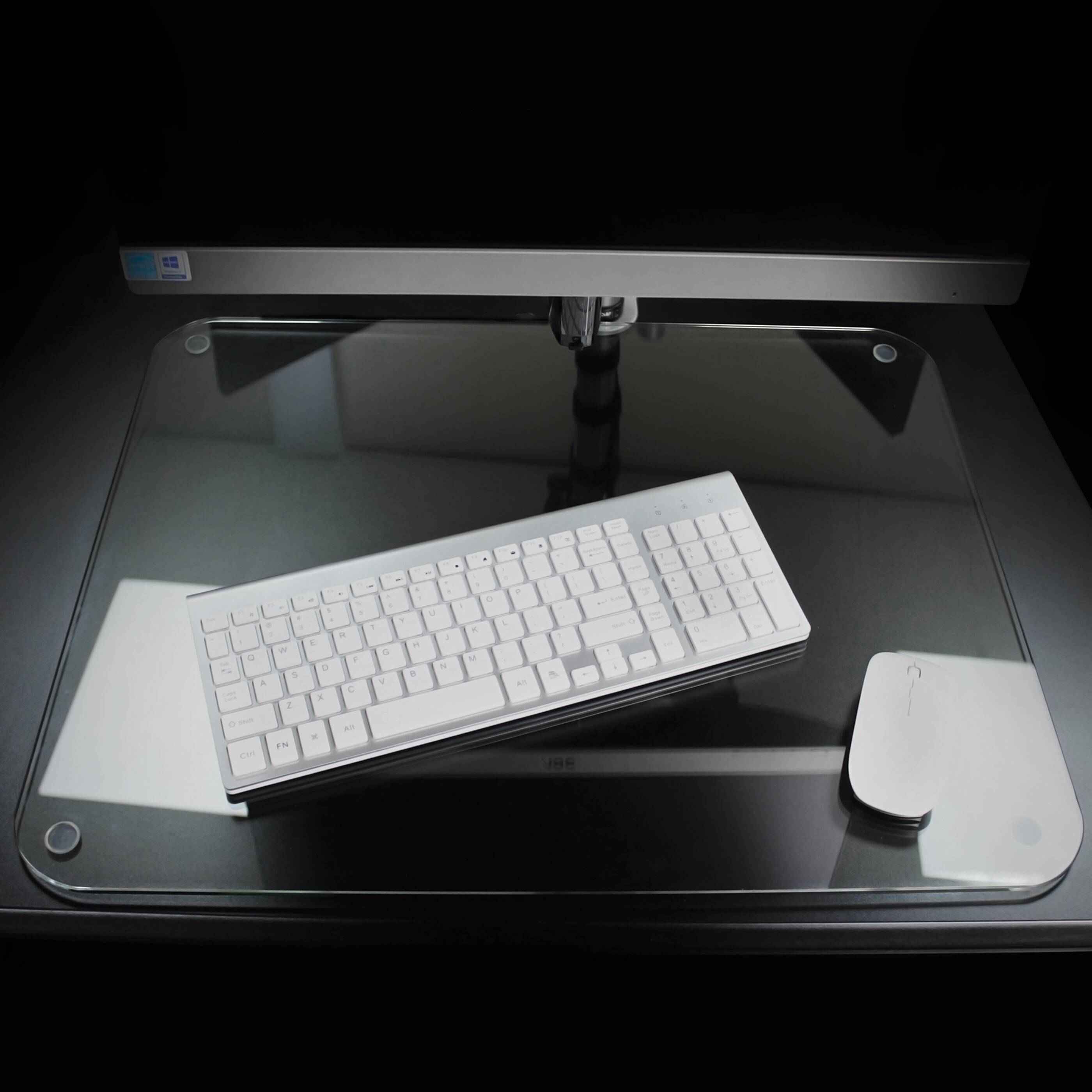 Floortex Desktex Glass Desk Pad Crystal Clear NCDMFLGL0006 - Best Buy