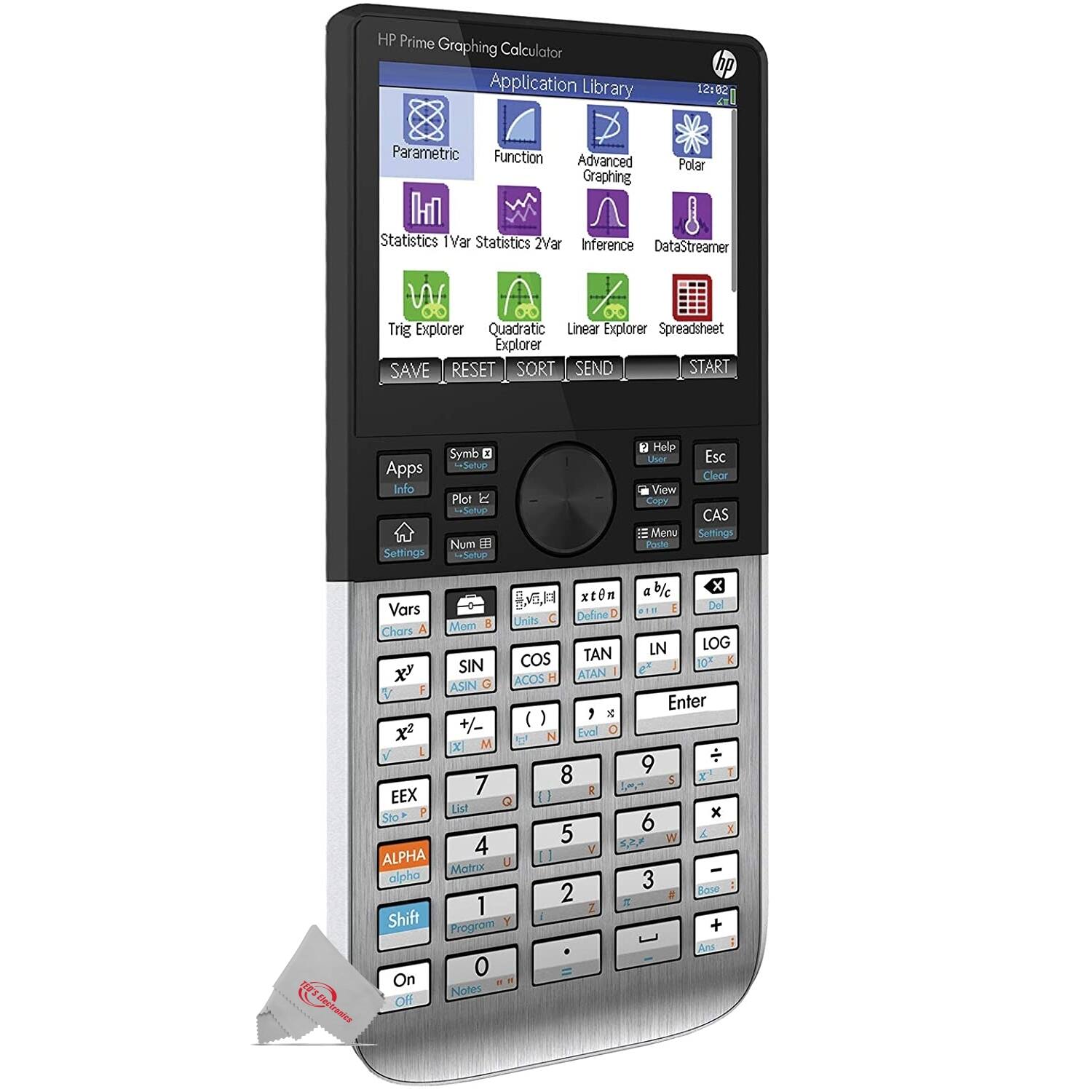 HP Prime Handheld Graphing Calculator Black 2AP18AA#ABA Silver 2AP18AA# ...