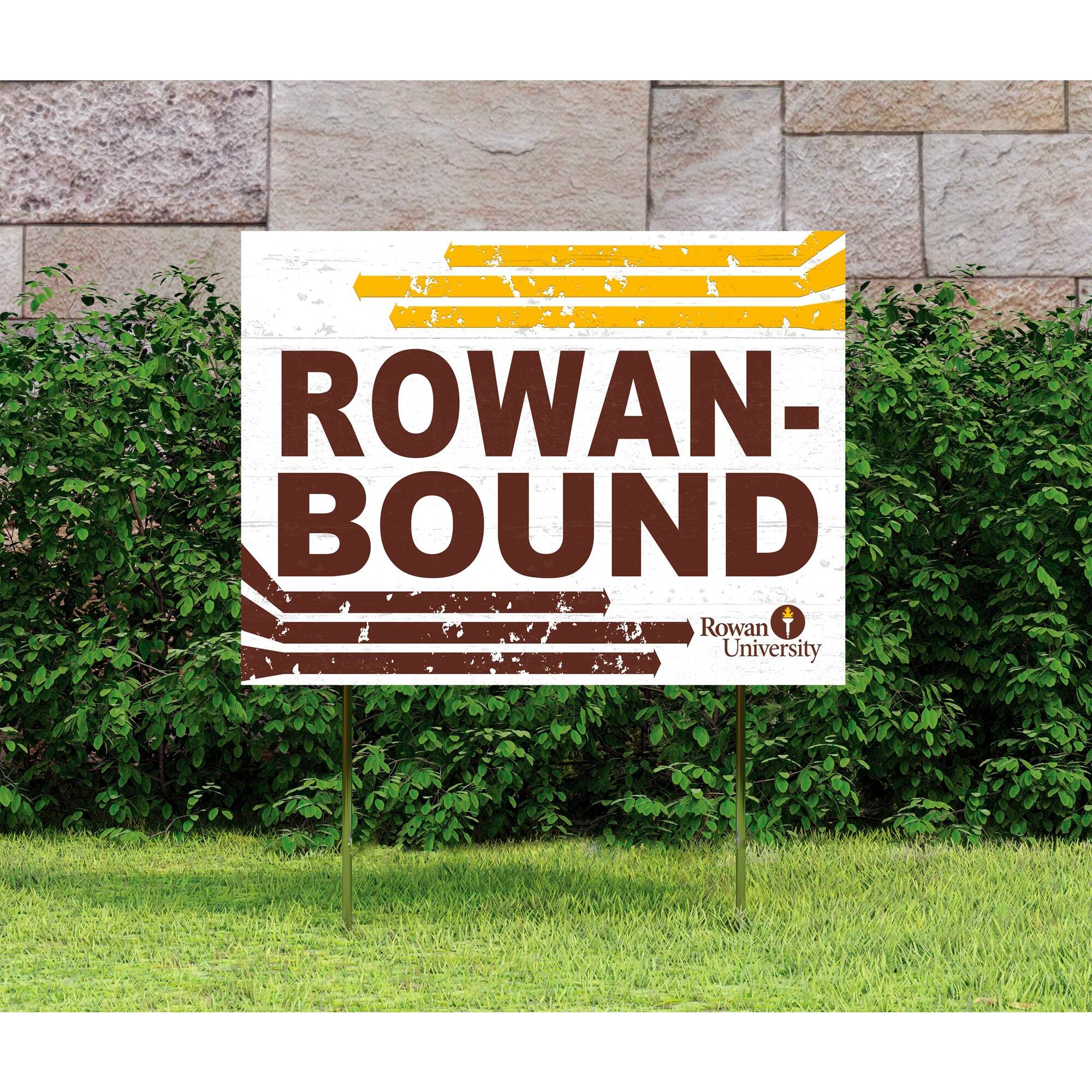 Jardine Rowan Profs 18" x 24" Bound Yard Sign White 200047560 - Best Buy