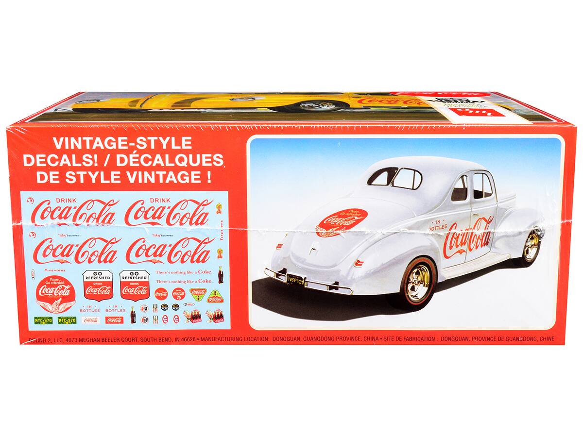 Skill 3 Model Kit 1940 Ford Coupe "Coca Cola" 1/25 Scale Model by AMT ...
