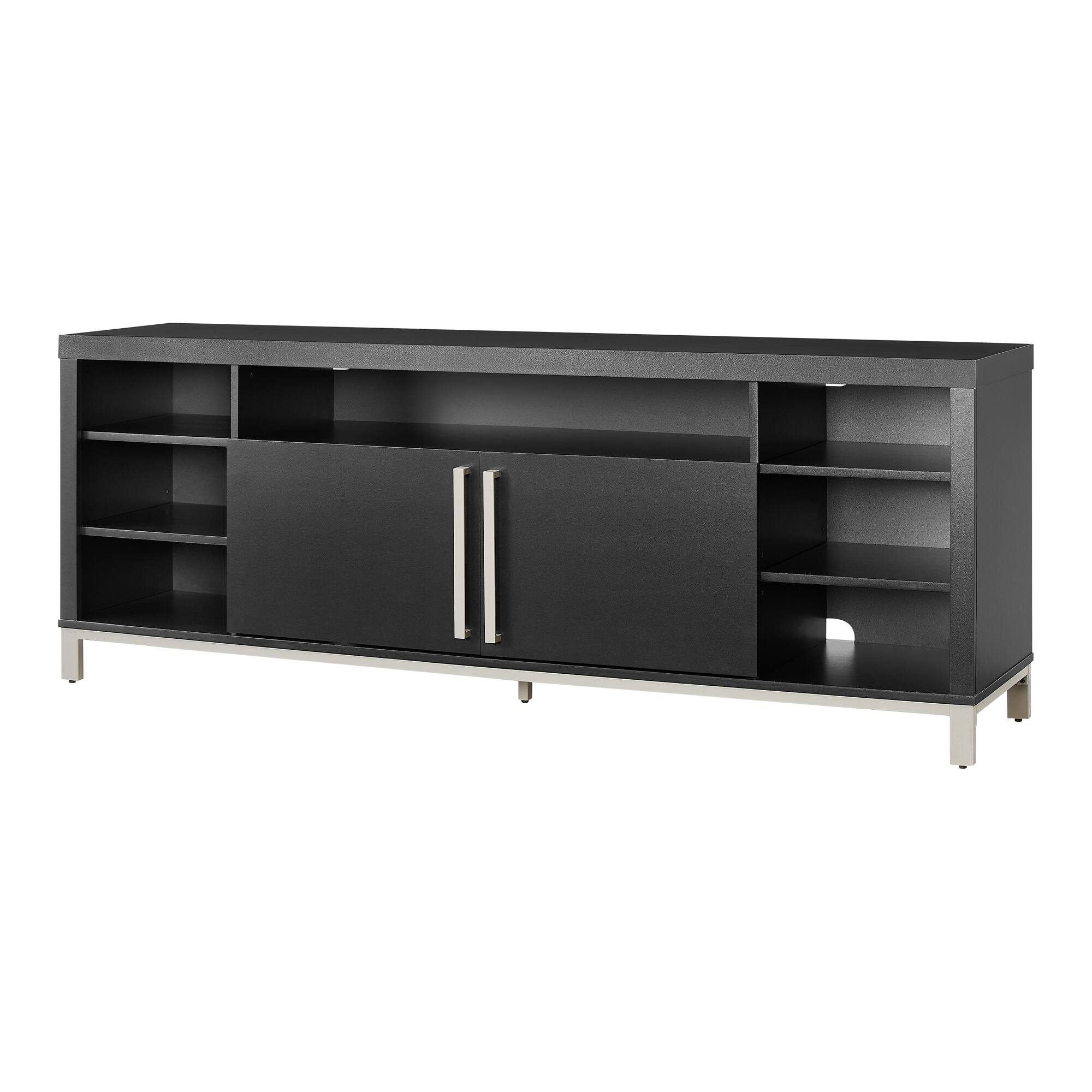 Insignia™ TV Stand for Most TVs Up to 80” with Gaming Nook Black NS ...