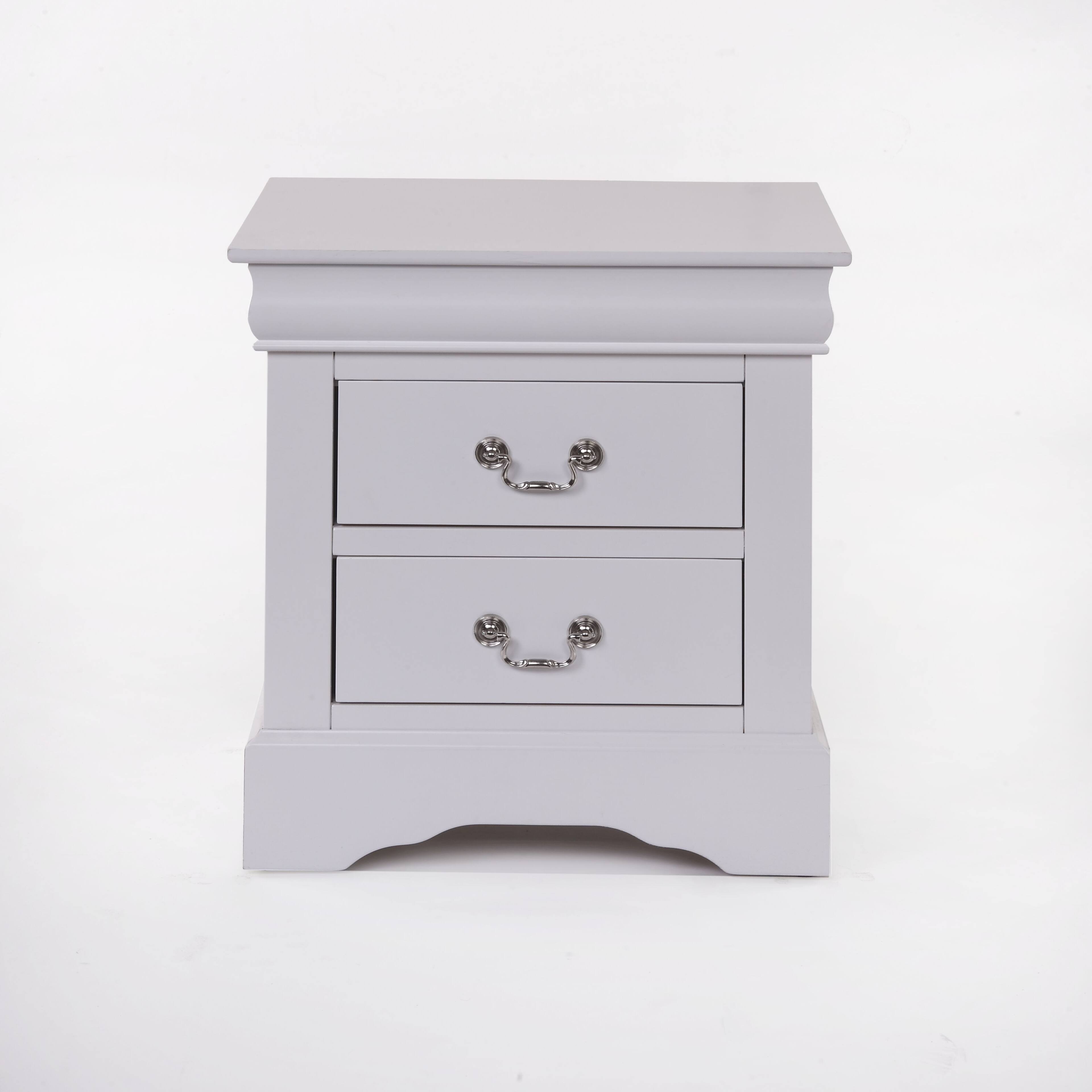TinyHomie Louis Philippe III Finish Nightstand White SF-X-B2726P261215 ...