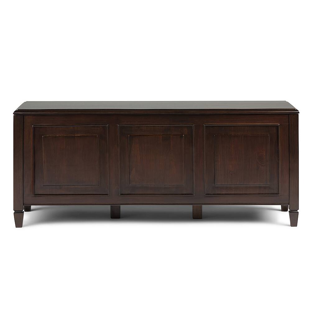 Simpli Home Connaught Storage Bench Trunk Dark Chestnut Brown 3AXCCON ...