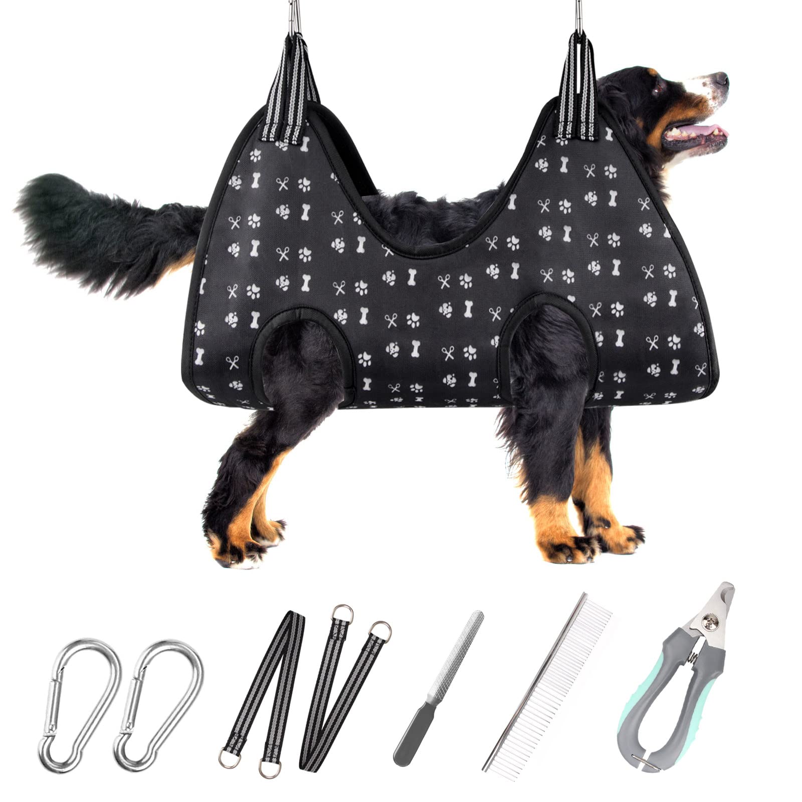 JETRANSPORT Pet Dog Hammock Harness For (xl 80lb) Sling Holder Clipping ...