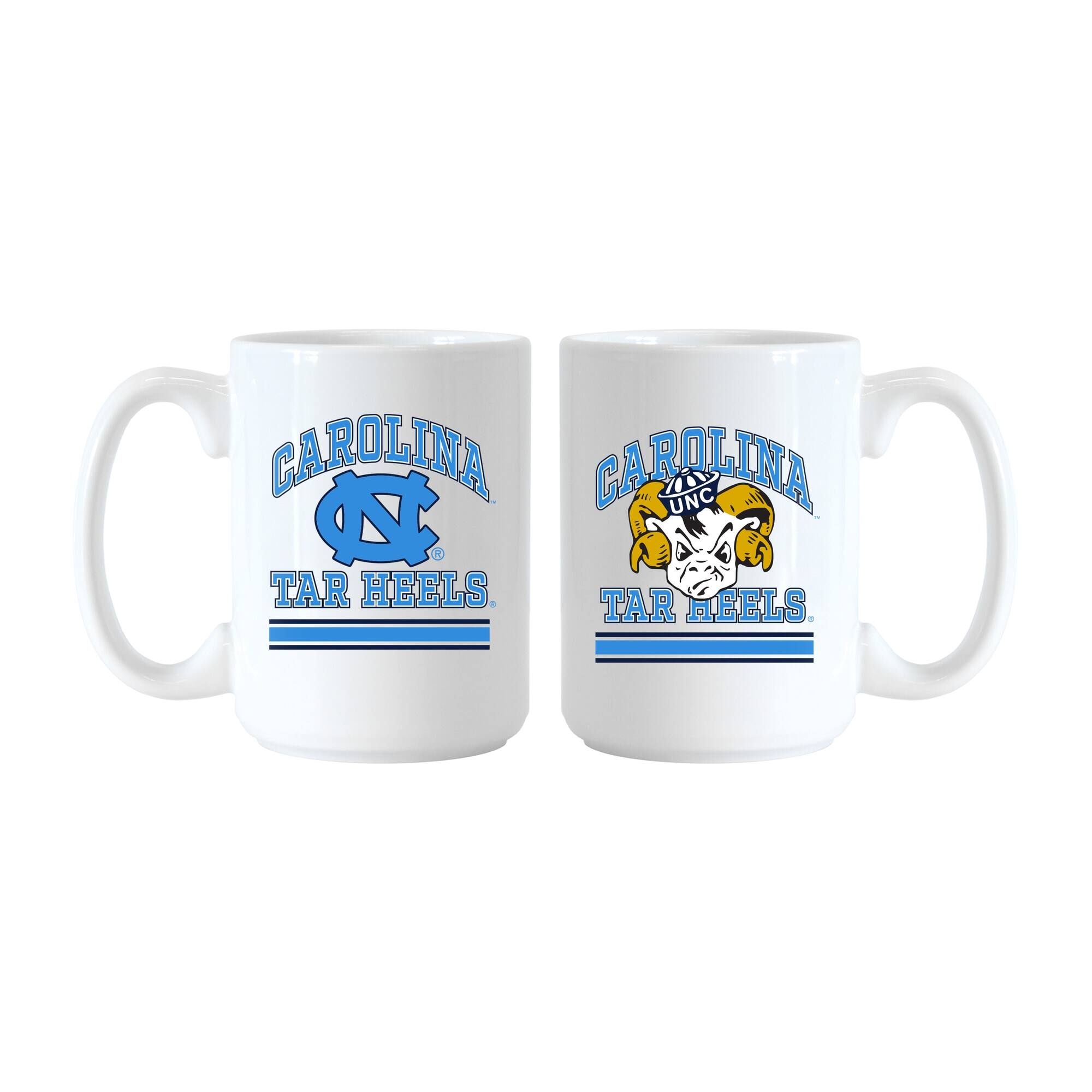 Logo Brands North Carolina Tar Heels 15oz. Current & Throwback Mug Set ...
