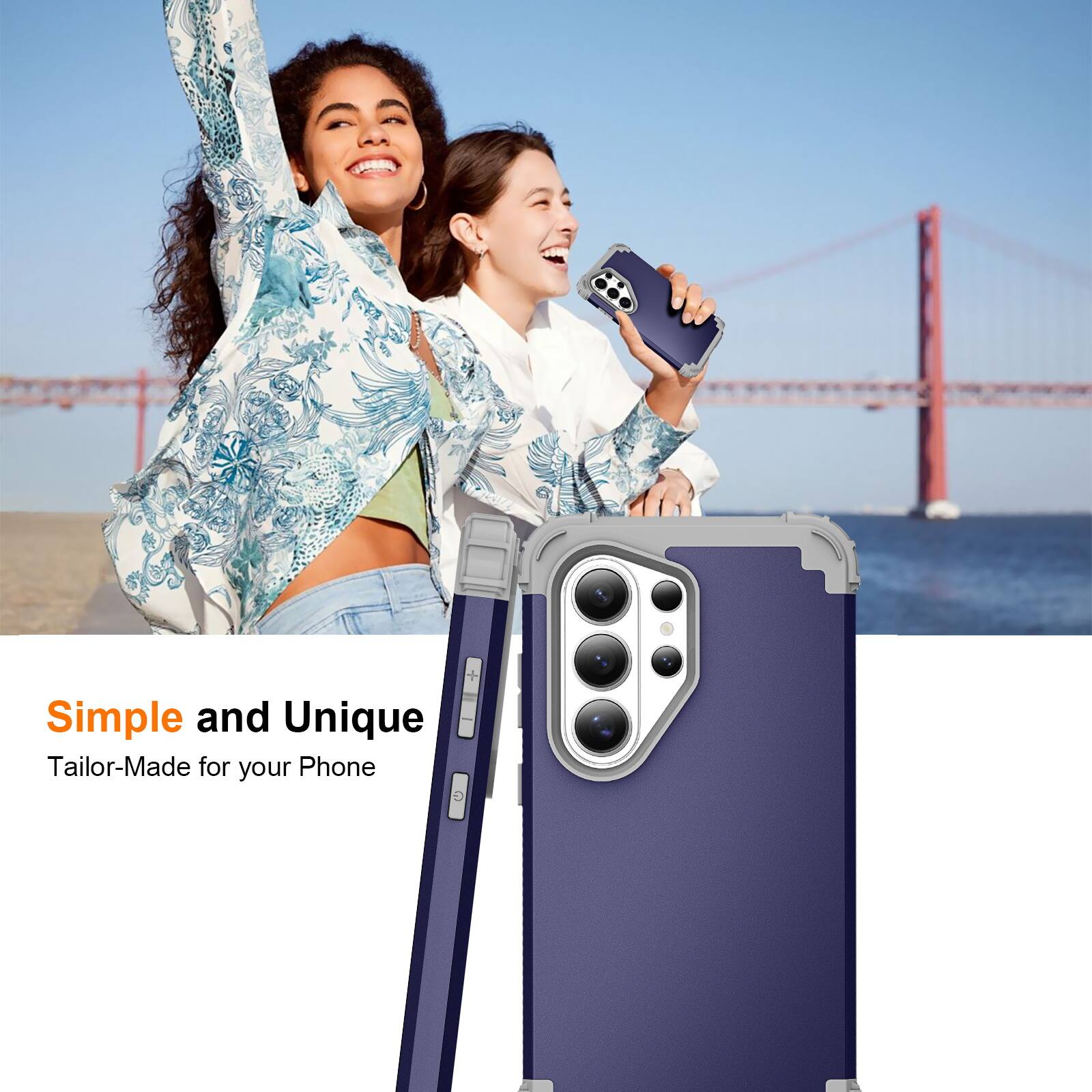 Dteck Rugged Case for Samsung Galaxy S26 Ultra,Shockproof Soft Silicone ...