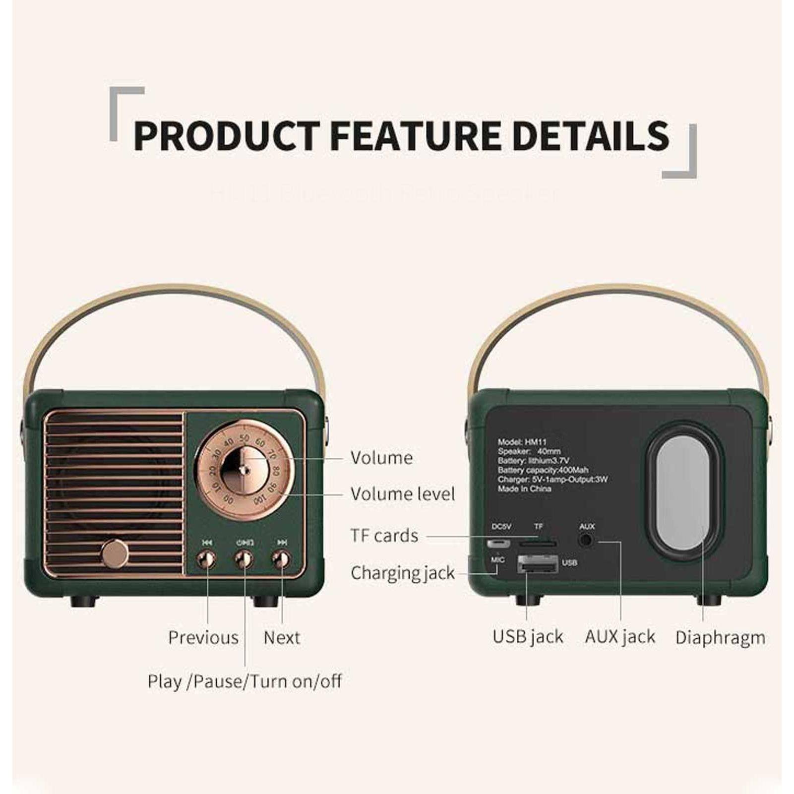 Cozy Serene Bedroom Retro Vintage Decor Mini Wireless Cute Old Fashion ...