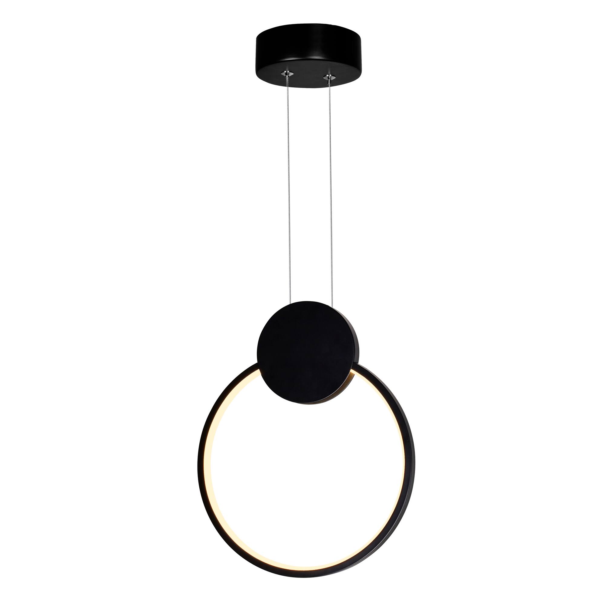 CWI Lighting Pulley 10 in LED Mini Pendant Black 1297P10-1-101 - Best Buy