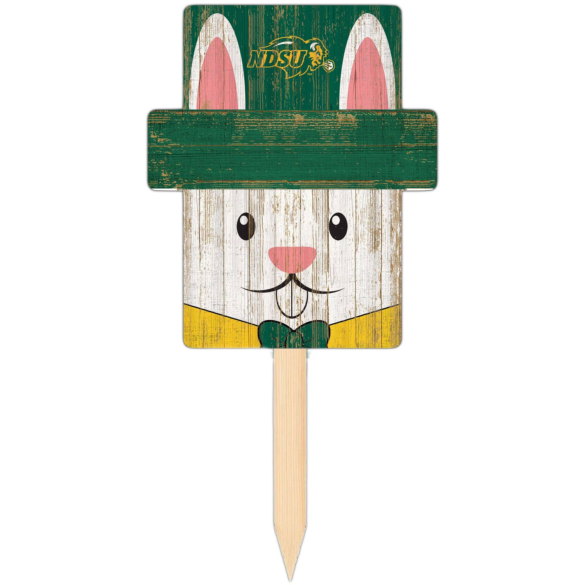 Fan Creations NDSU Bison 16" x 19" Easter Bunny Yard Stake Multicolor ...