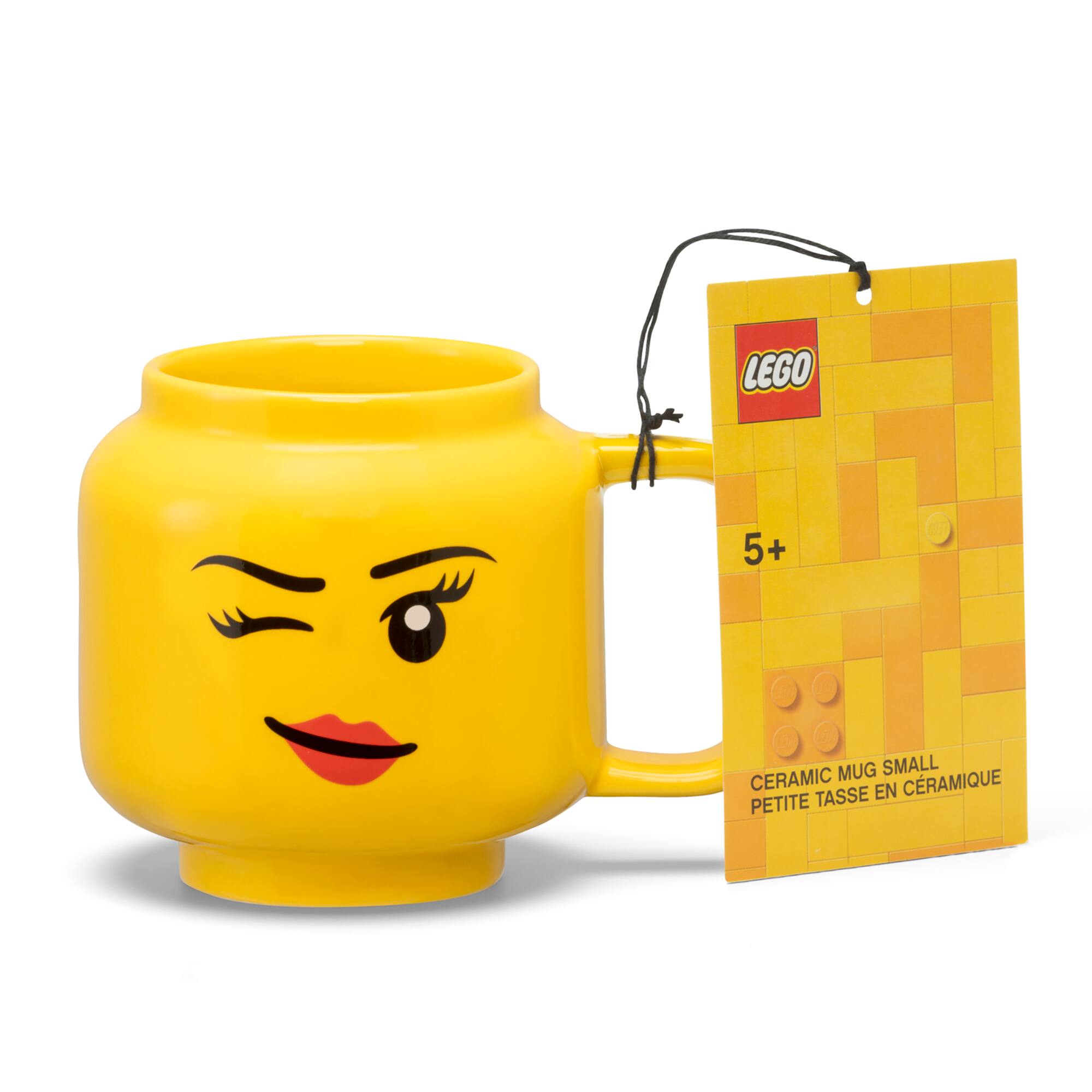 Room Copenhagen LEGO: Classic Yellow Minifigures Winking Girl Ceramic ...
