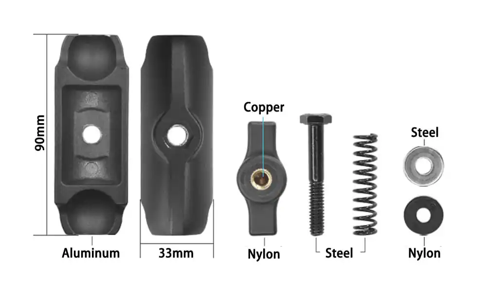 HM 1810 Phone Mount With Drill down Round Base B Size 1 Ball Socket Arm ...