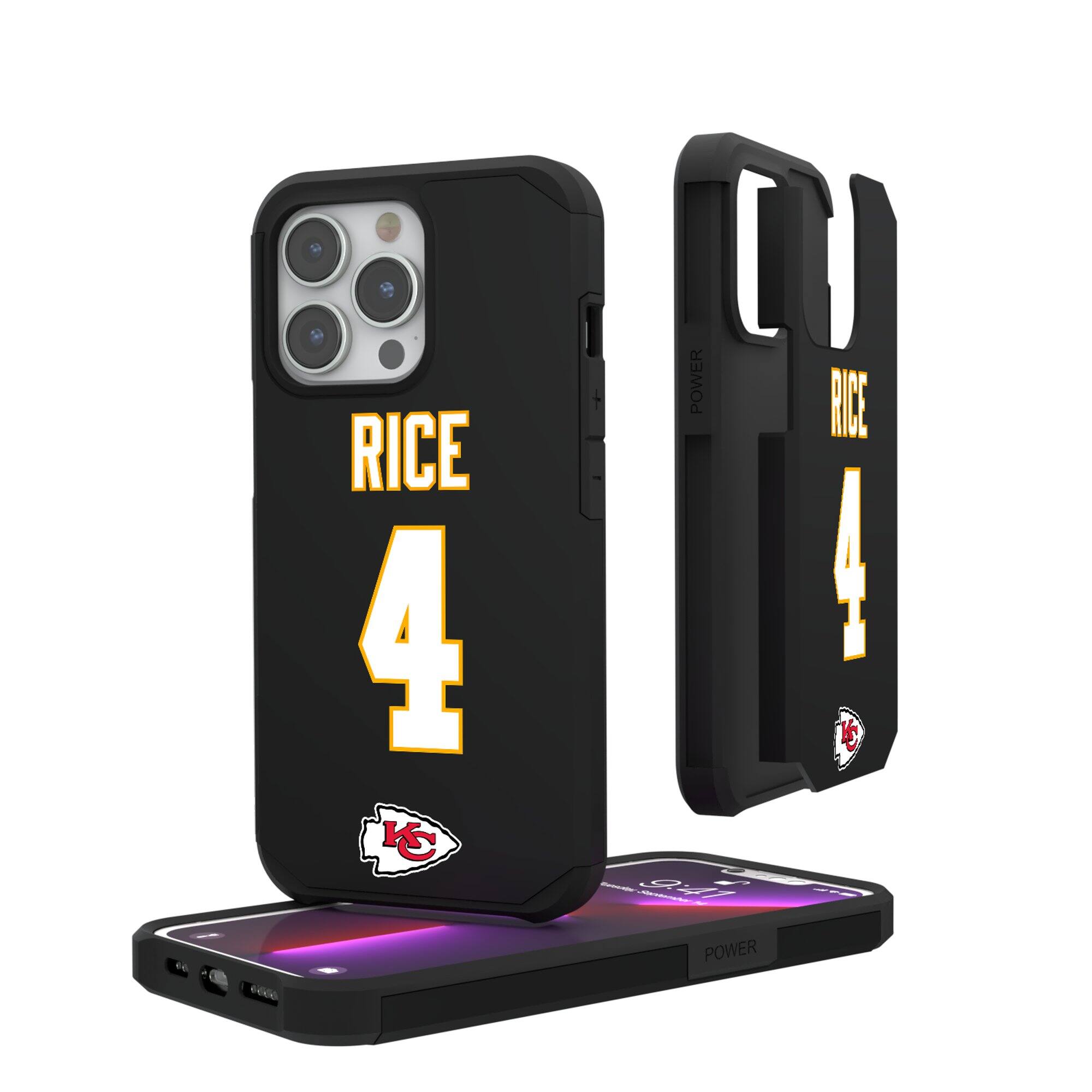 Keyscaper NFL Rashee Rice Kansas City Chiefs iPhone Rugged Case 14 Plus ...