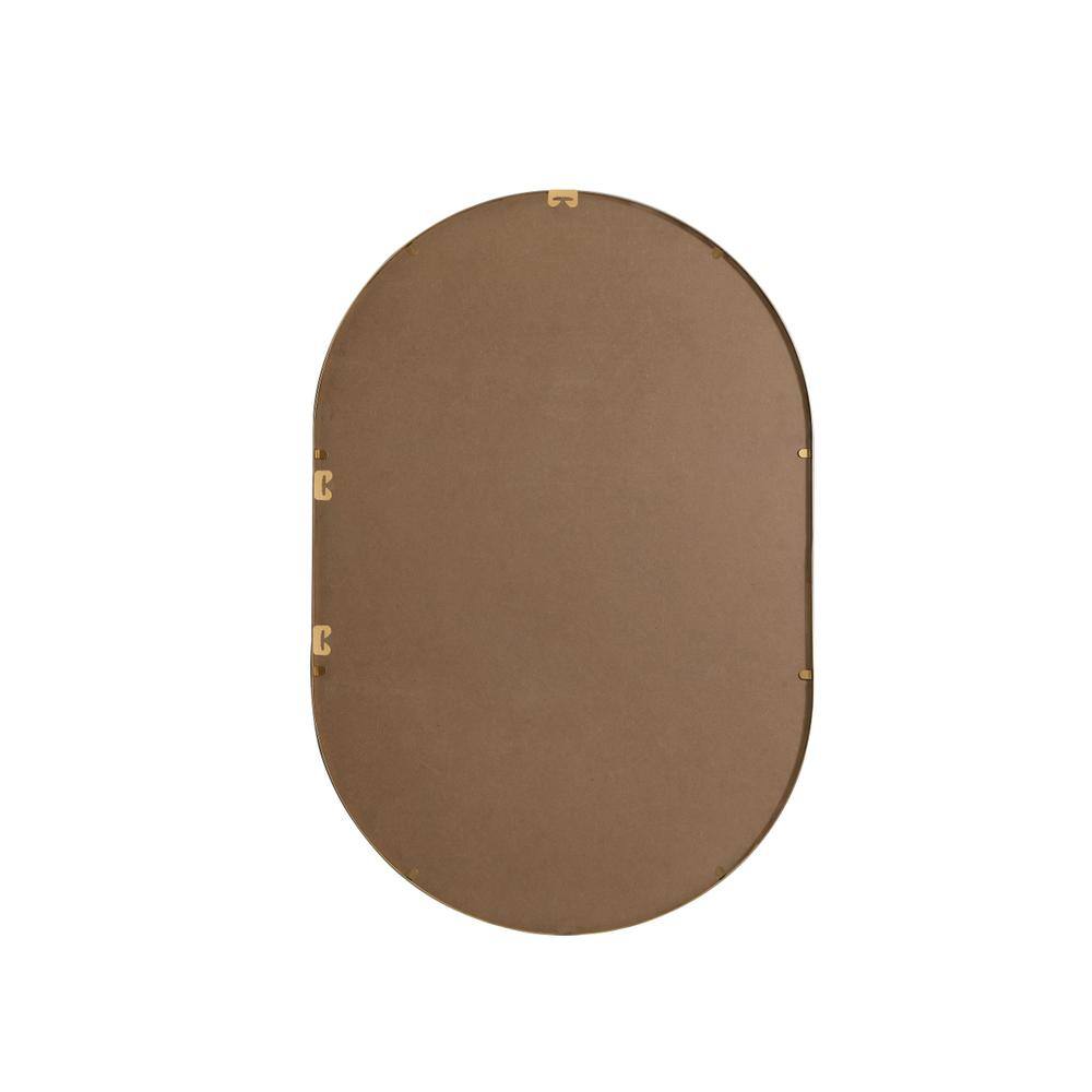 Elegant Decor Metal Frame Oval Mirror 27x40 Inch Brass BG3607982 - Best Buy