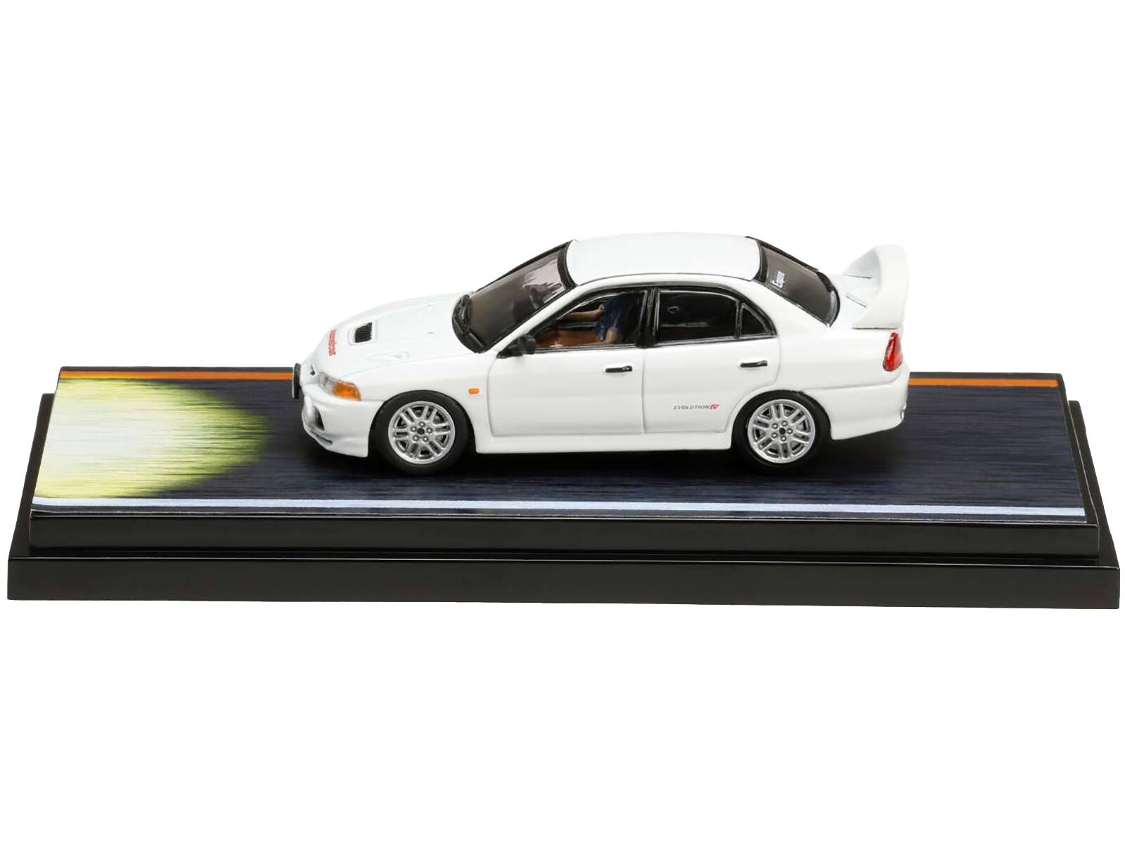 Hobby Japan Mitsubishi Lancer RS Evolution IV RHD Monstar with Seiji Iwaki Driver Figure Initial ...