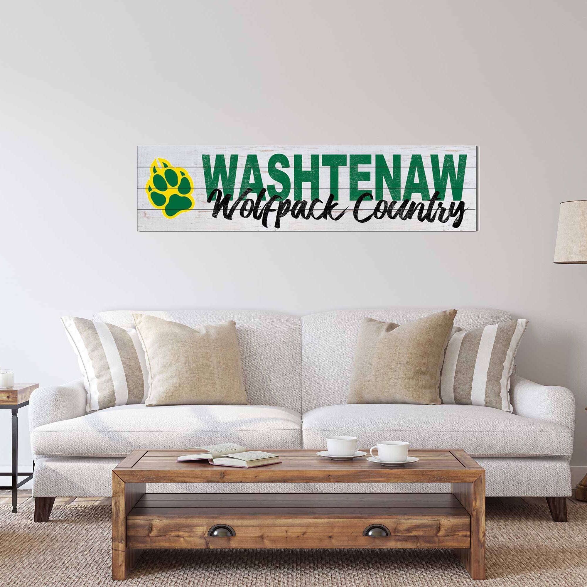 Jardine Washtenaw Community College 10'' x 40'' Logo Sign White ...