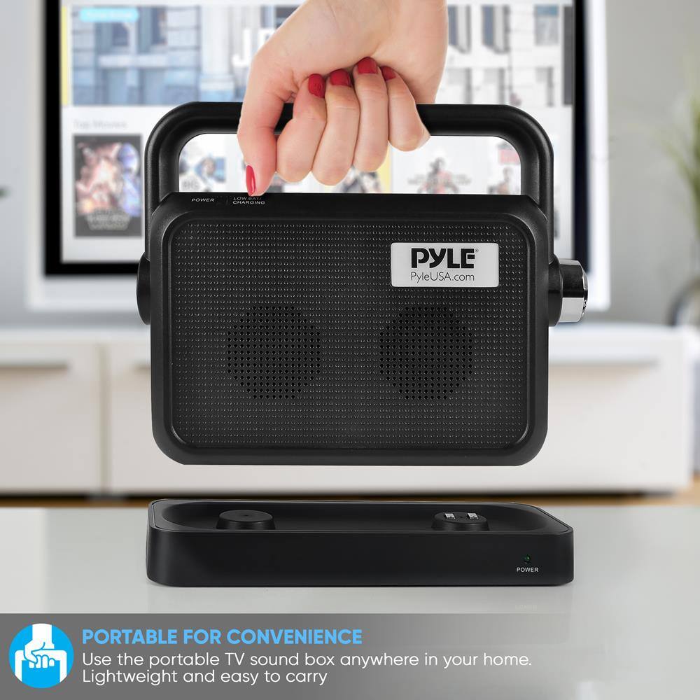 PYLE Wireless Portable Speaker Soundbox 2.4ghz None PTVSP18BK - Best Buy