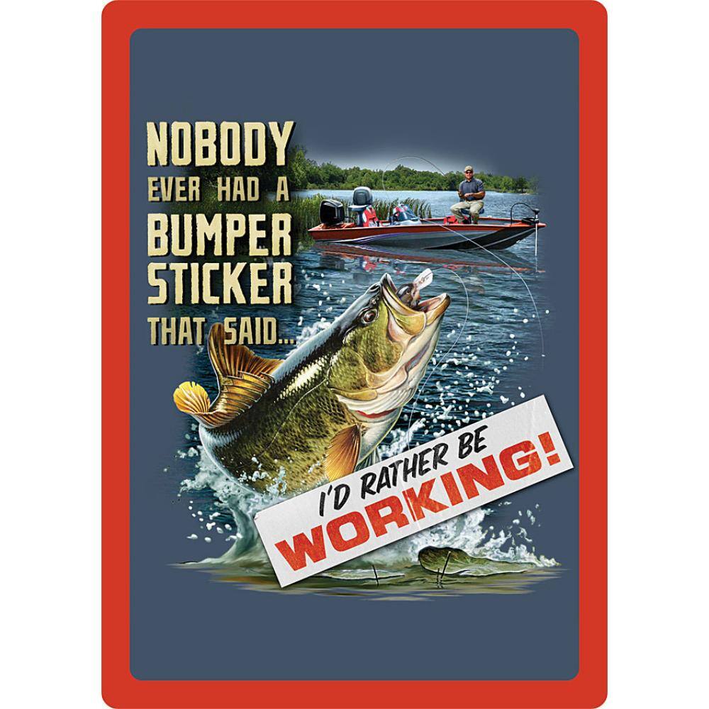 BreeBe Fishin Bumper Sticker Sign Multi 017-1477 - Best Buy