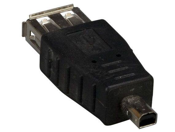 Sanoxy USB Type A Female to Mini B 4 pin Male Adapter Black SNX-CBL-U2203-1300 - Best Buy