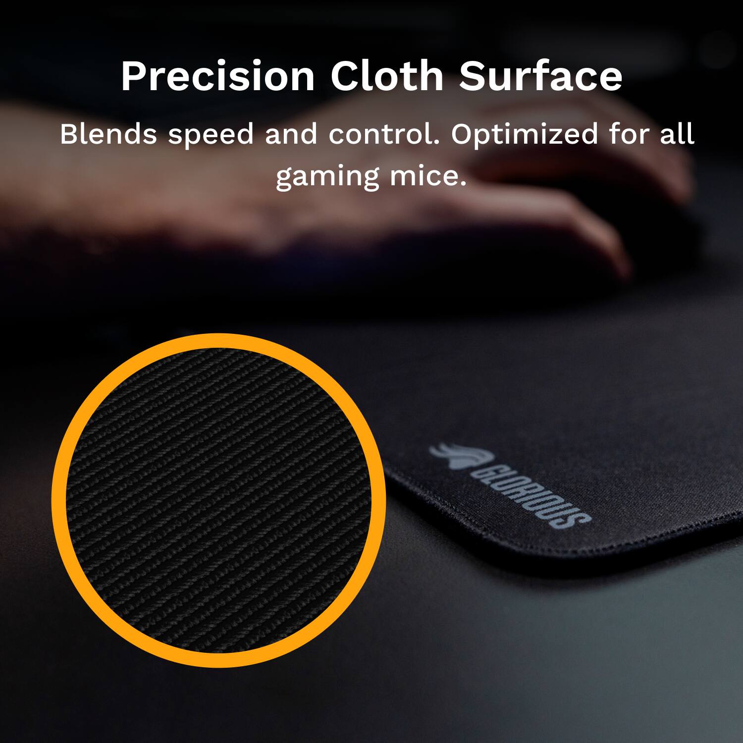 Glorious GMP 2 Stitched Edge Cloth Gaming Mouse Pad with Spill proof ...