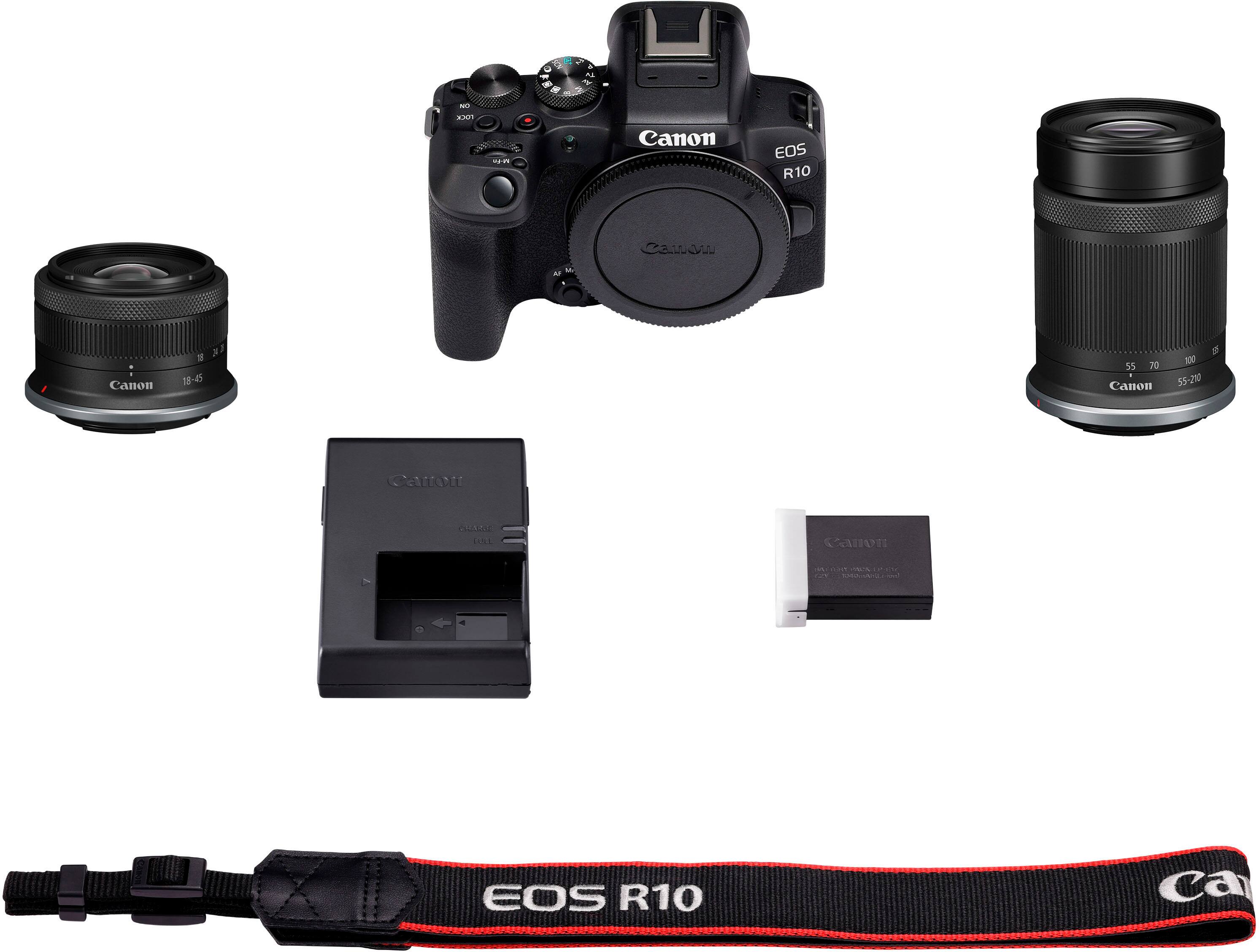 Canon EOS R10 4K Video Mirrorless Camera 2 Lens Kit with RF S18 45mm ...