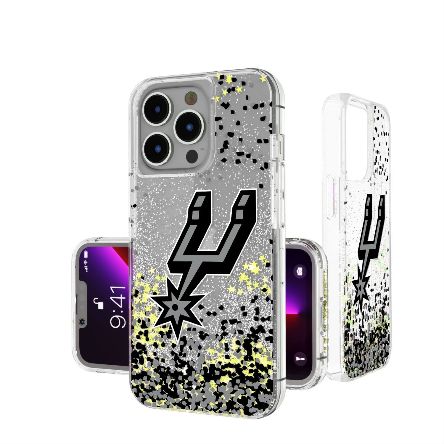 Keyscaper NBA San Antonio Spurs iPhone Glitter Case with Confetti ...