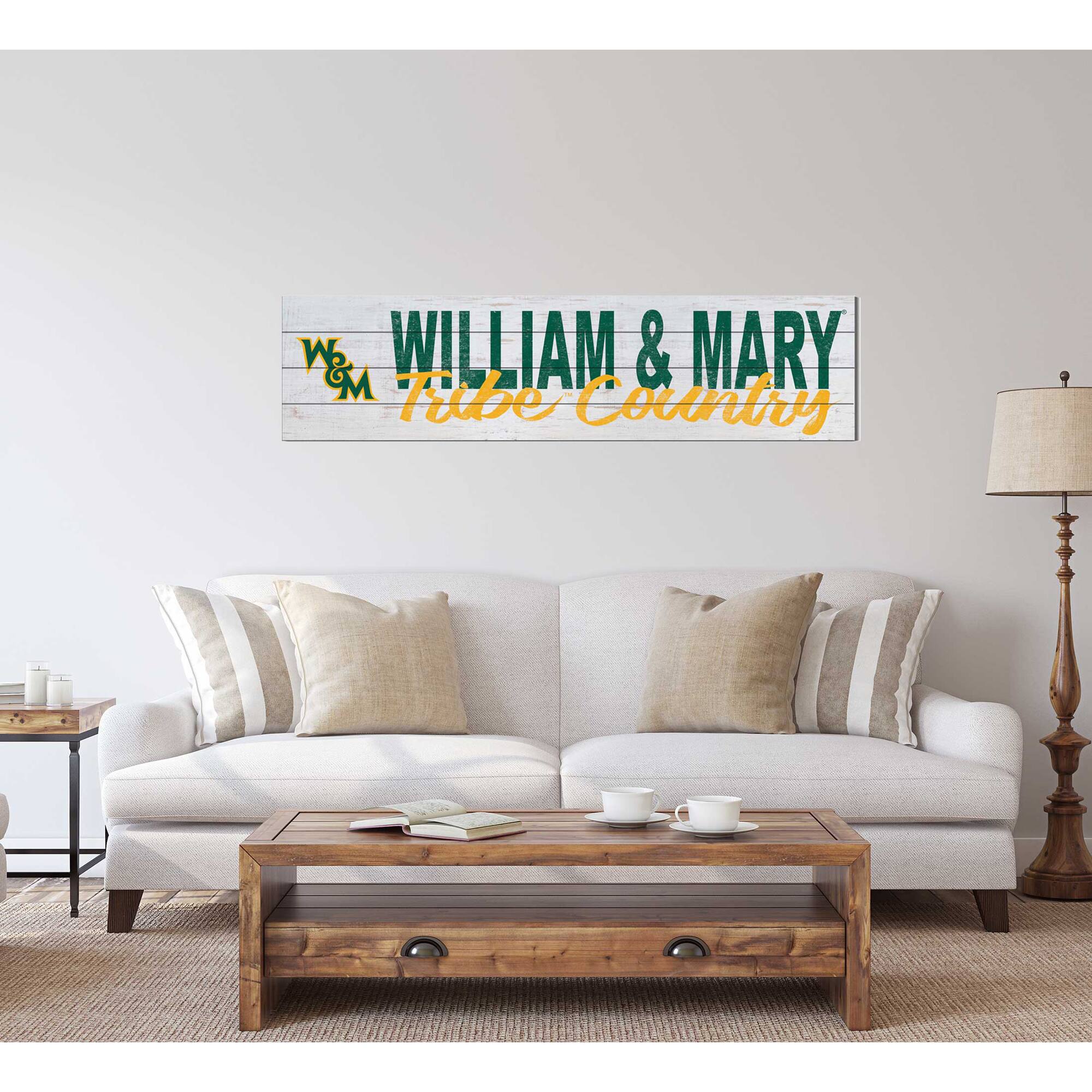 Jardine William & Mary Tribe 40'' x 10'' Logo Sign White 4953546 - Best Buy