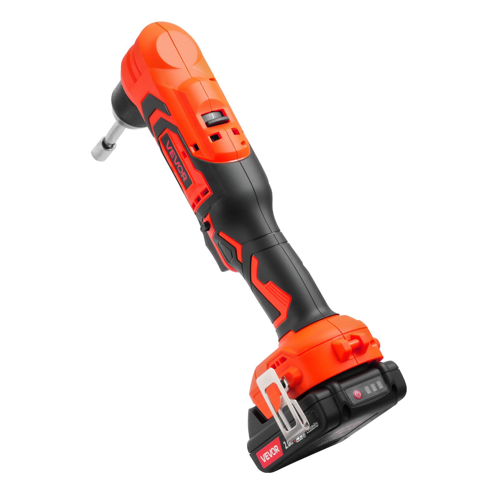 VEVOR Right Angle Drill,3/8Inch Chuck,90 Degree Cordless Right Angle ...