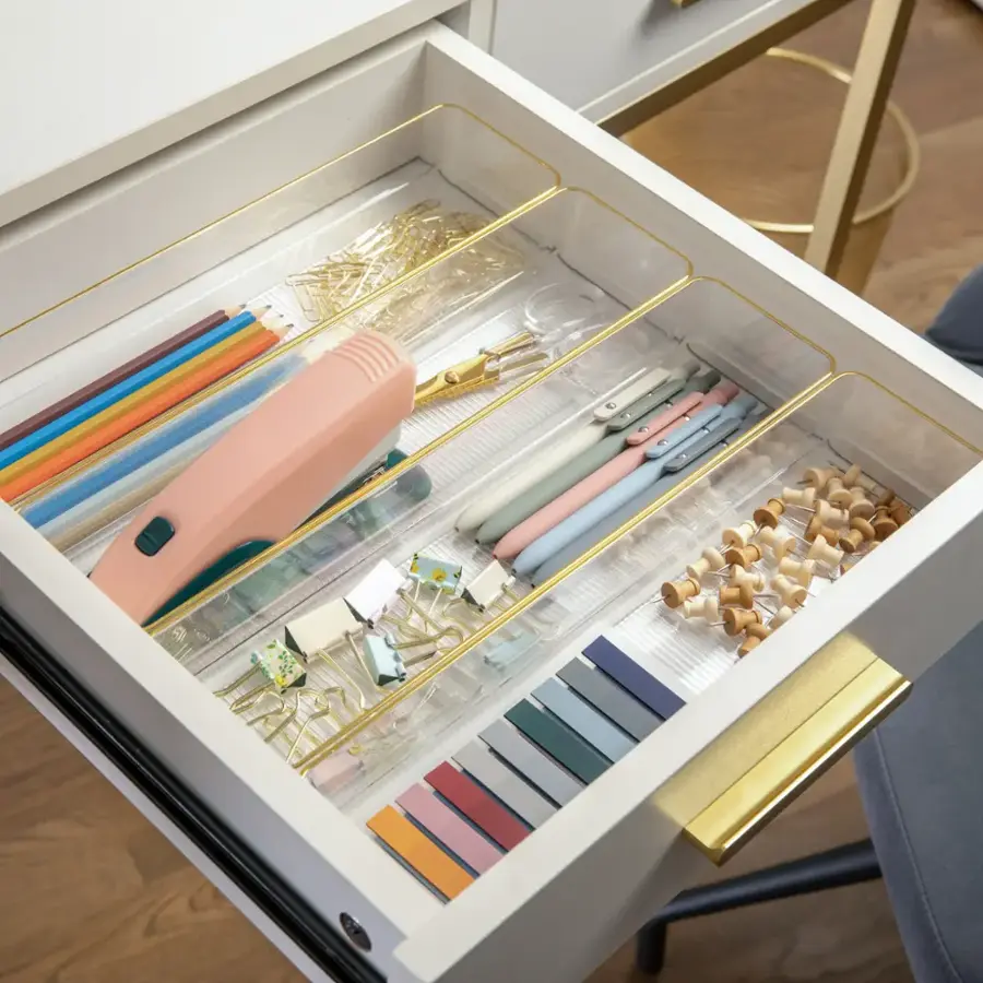 Martha Stewart Kerry Set of 8 Plastic Stacking Desk Drawer Organizers ... Martha Stewart Kerry Set of 8 Plastic Stacking Desk Drawer Organizers ...