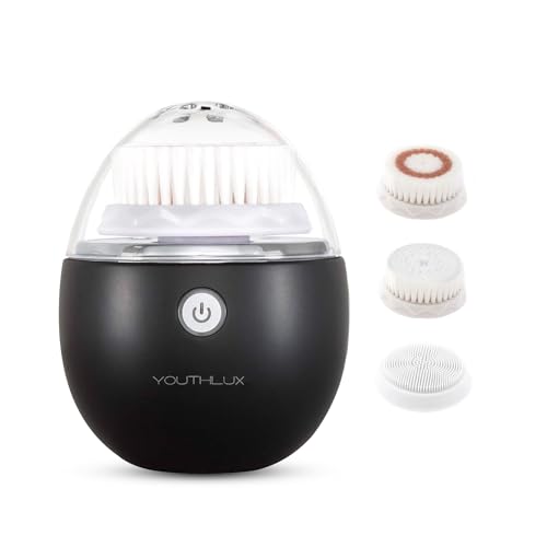 DORLUKFU Pure Radiance, Vibrating Facial Cleansing Brush, Electric, 3 ...