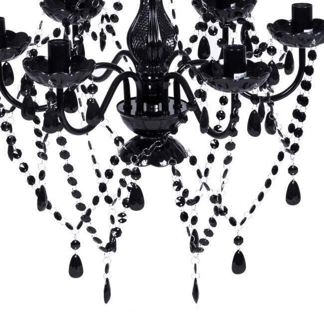 Hivvago 6 Light Gothic Gypsy Pendant Crystal Candle Ceiling Chandelier ...