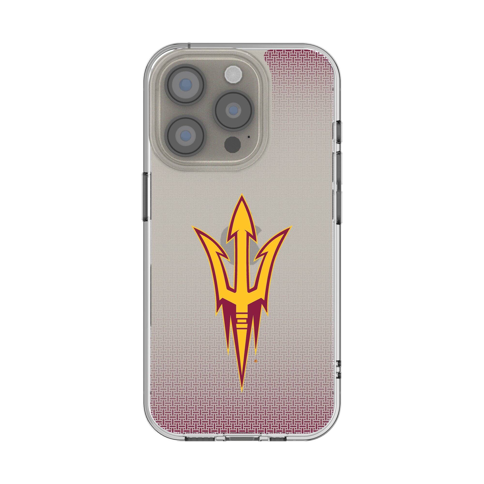 Keyscaper NCAA Arizona State Sun Devils Linen Logo iPhone Clear Case 15 ...