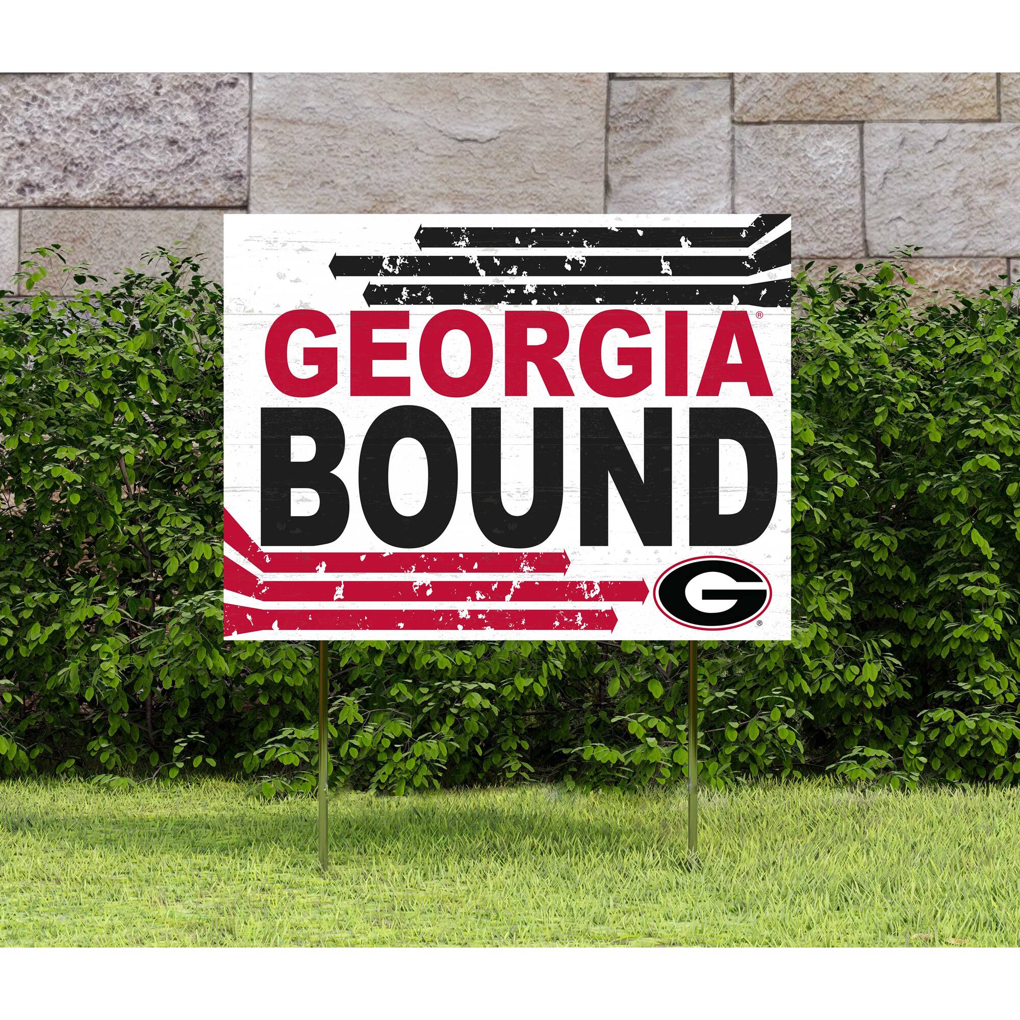 Jardine Georgia Bulldogs 18'' x 24'' Bound Yard Sign White 4940220 ...