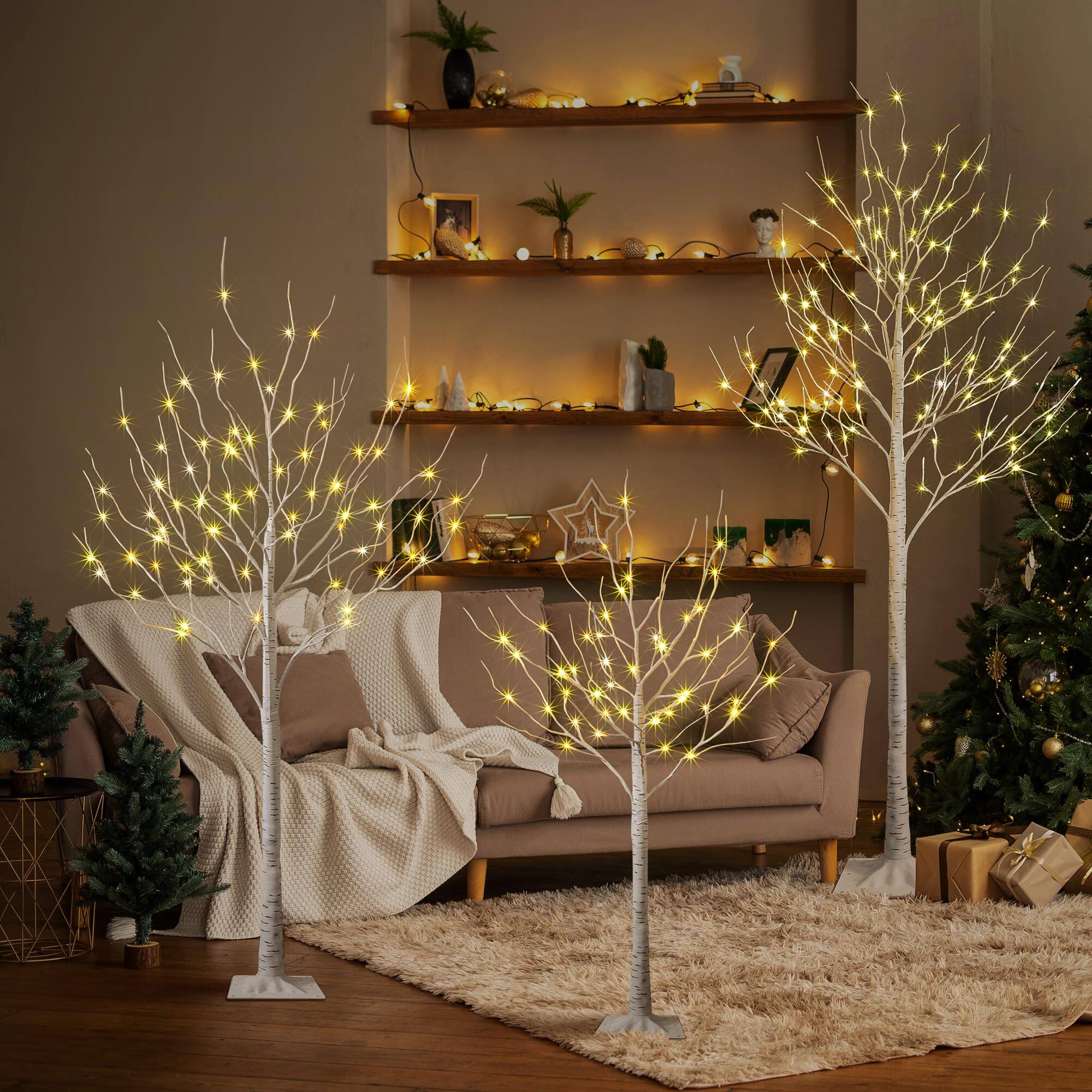 Skar Audio Led Birch Tree Light Set Trees With Warm Lights Indoor ...